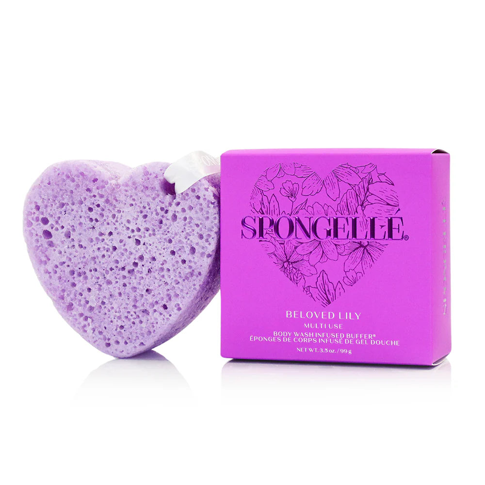 Spongelle - Beloved Lily Heart Buffer – Le Visage Cosmetics & Skincare